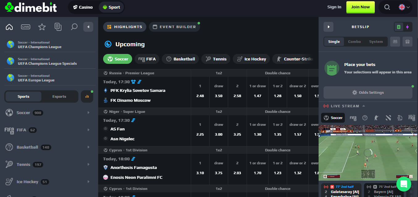 Dimebit Sportsbook Review - DEGENBET